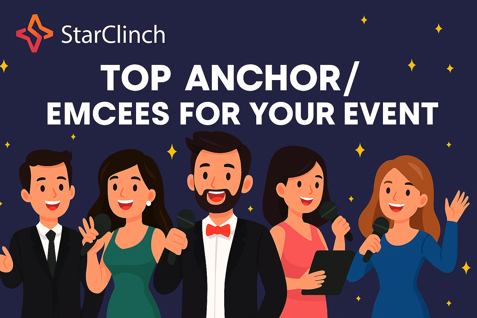 Lights, Mic, Action! Meet India’s Finest Event Anchors and Emcees