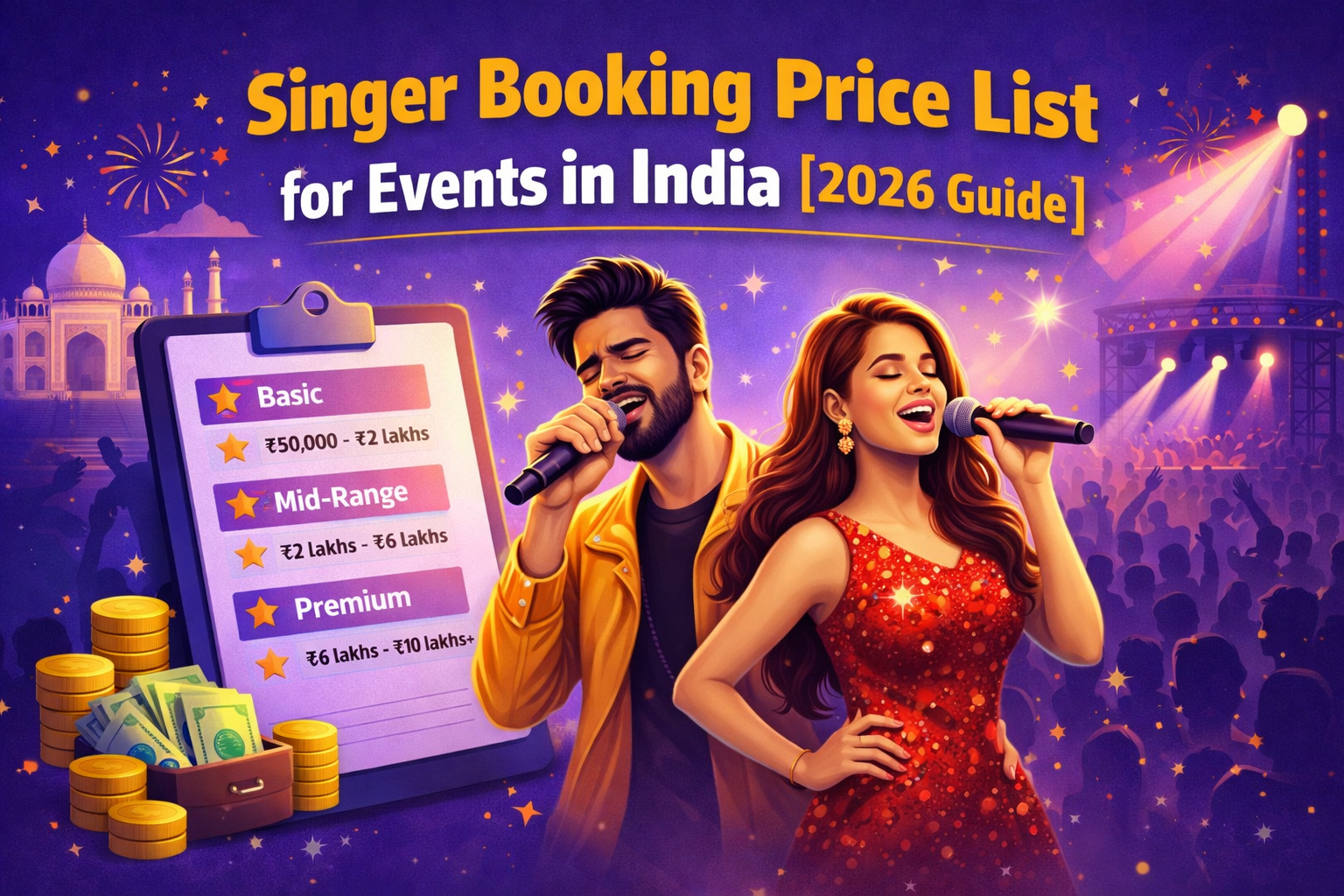 Singer Booking Price List for Events in India [2026 Guide]