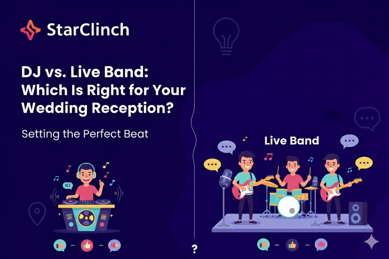 DJ vs. Live Band: Which Is Right for Your Wedding Reception?